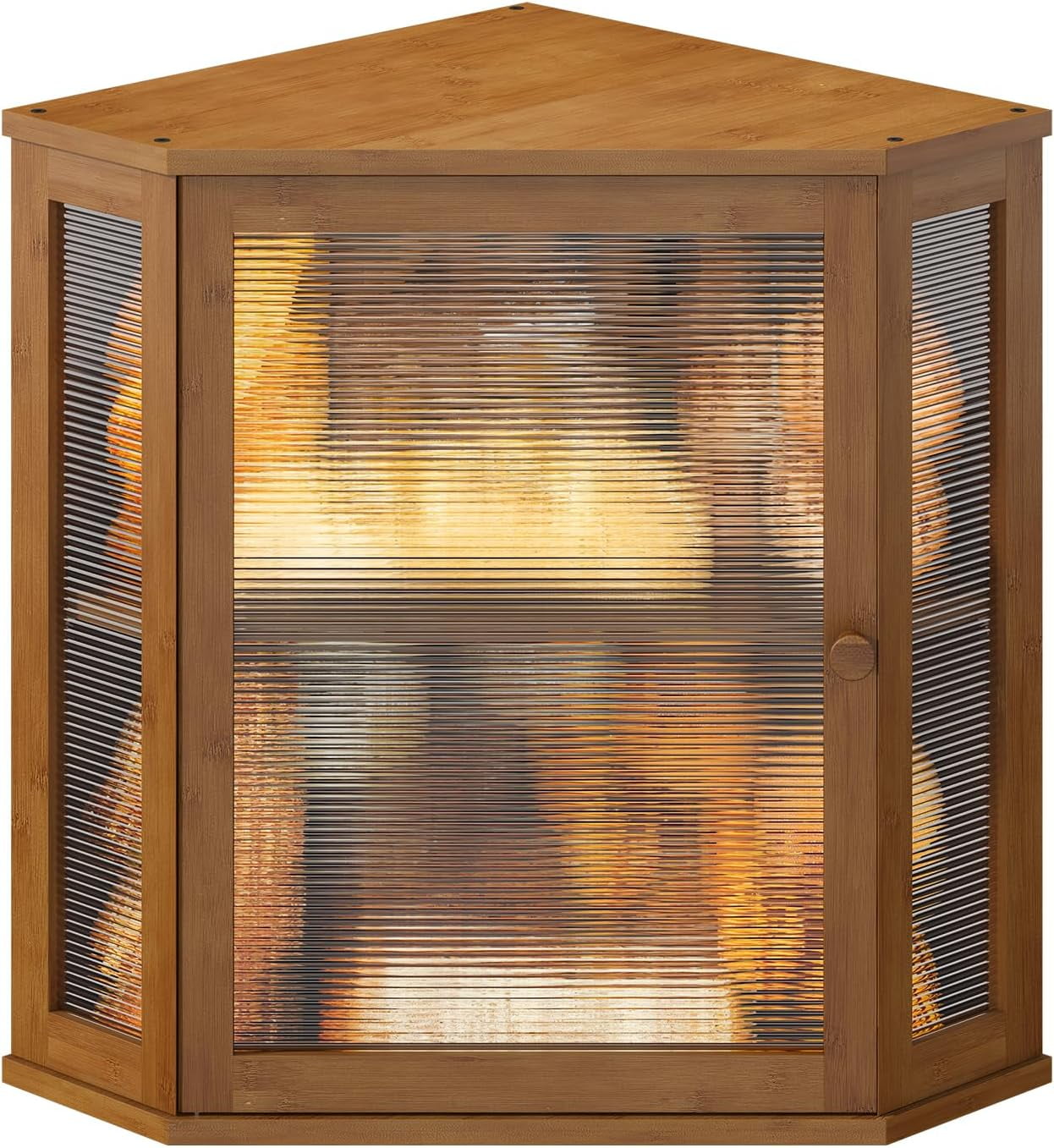 Corner Bread box for Kitchen Countertop,Farmhouse Bread Box with ...