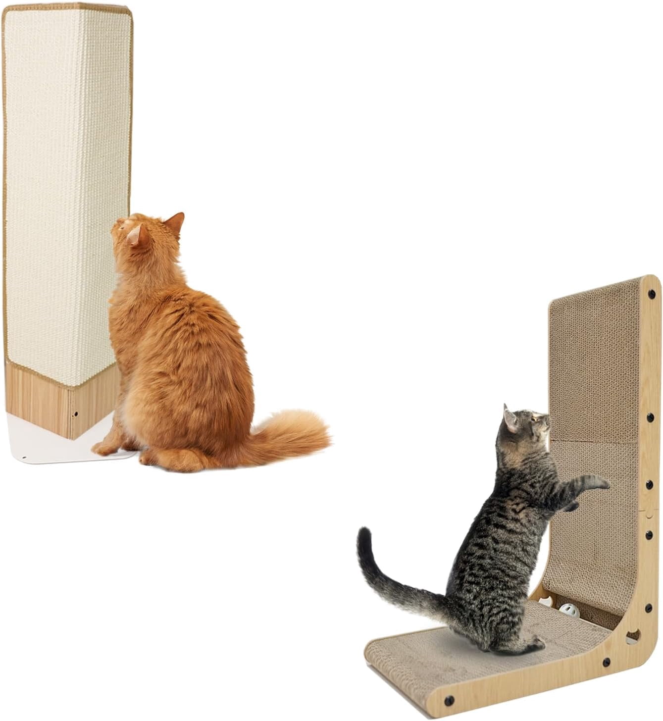 Corner Cat Scratcher & Cardboard Cat Scratcher - Walmart.com