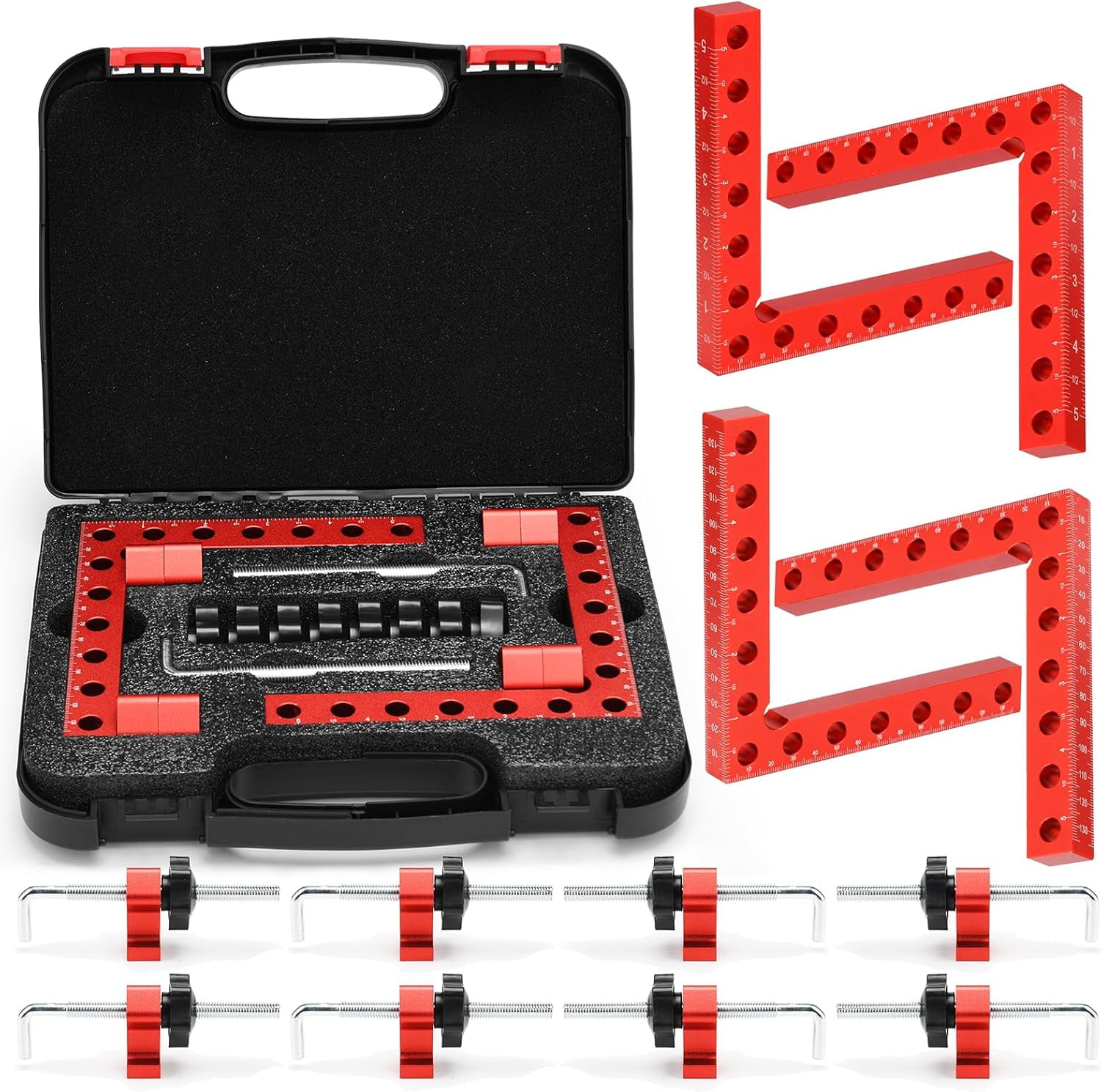 Corner Clamp for Woodworking, 4-Pack 90 Degree Right Angle Clamp with ...