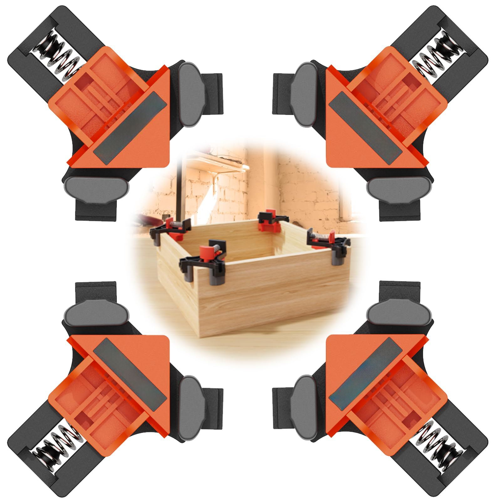 Corner Clamp for Woodworking, 90 Degree Right Angle Clamp, Wood Clamps ...