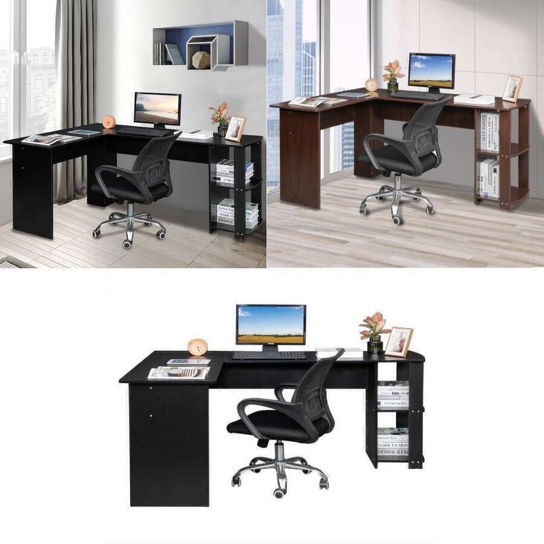 Corner Computer Desk L Shape Gaming Table Office PC Table Home Study ...
