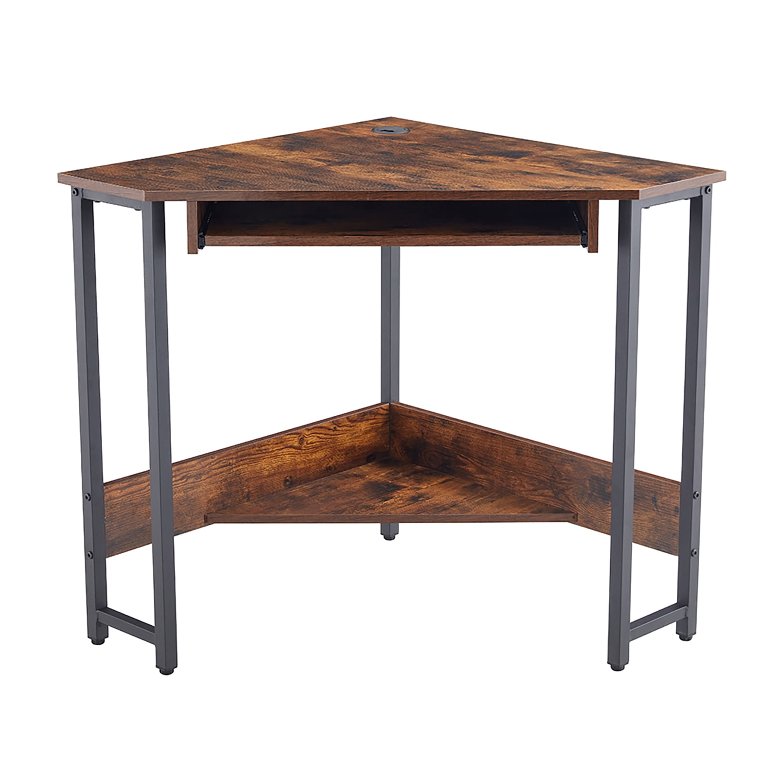 Corner Computer Desk Triangle Modern Table Writing Workstation With ...