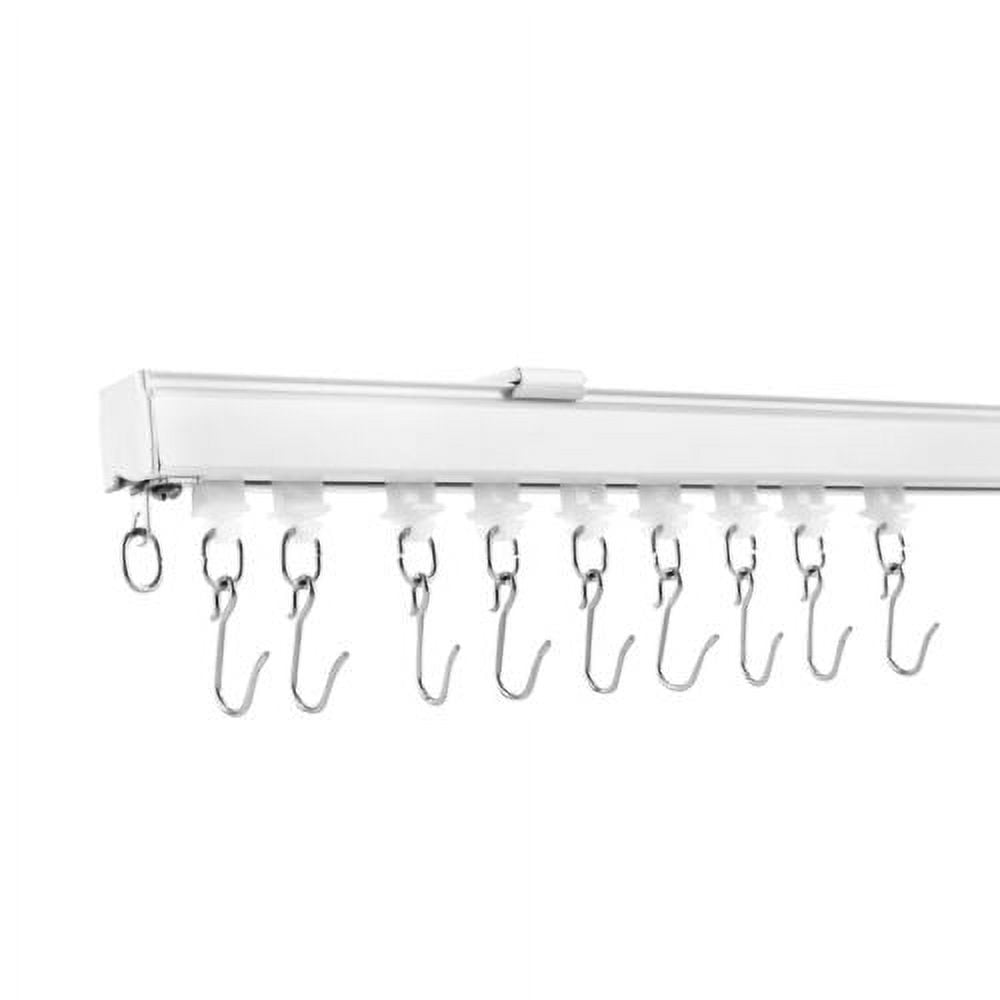 Corner Connectors(Set of 2) Curtain Rail System (12-18 Ft Ceiling Track ...