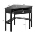 Corner Desk with Storage, Wooden Computer Desk for Home Office, 41.5" L ...