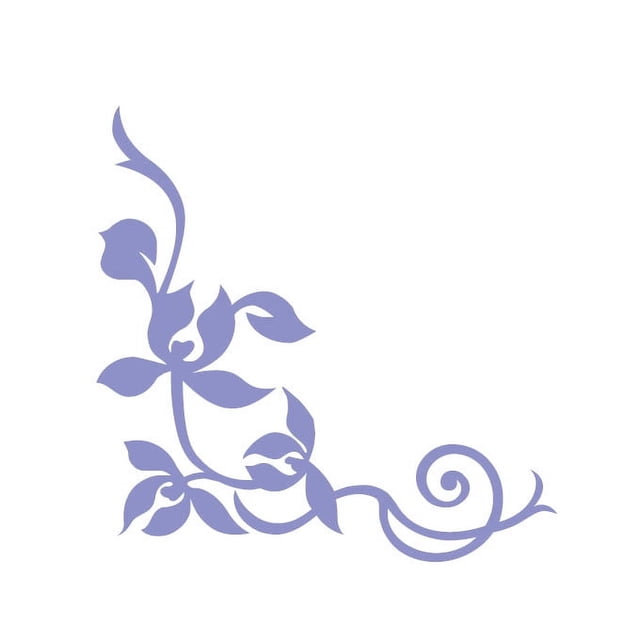 Corner Embellishment Decals - Medium - Lavendar - Walmart Business Supplies