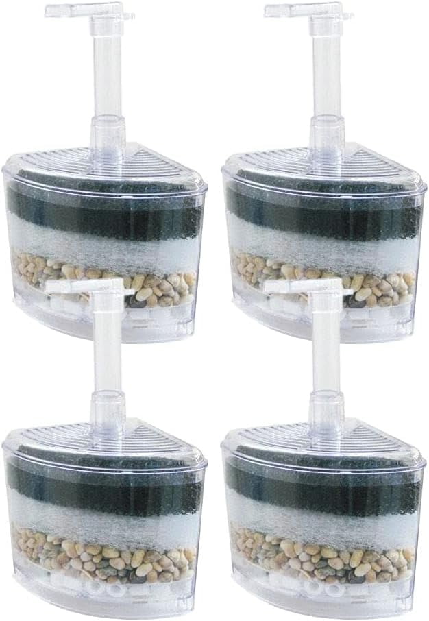Corner Filter Air Driven Bio Sponge Up to 15 gallons, 4-pack - Walmart.com