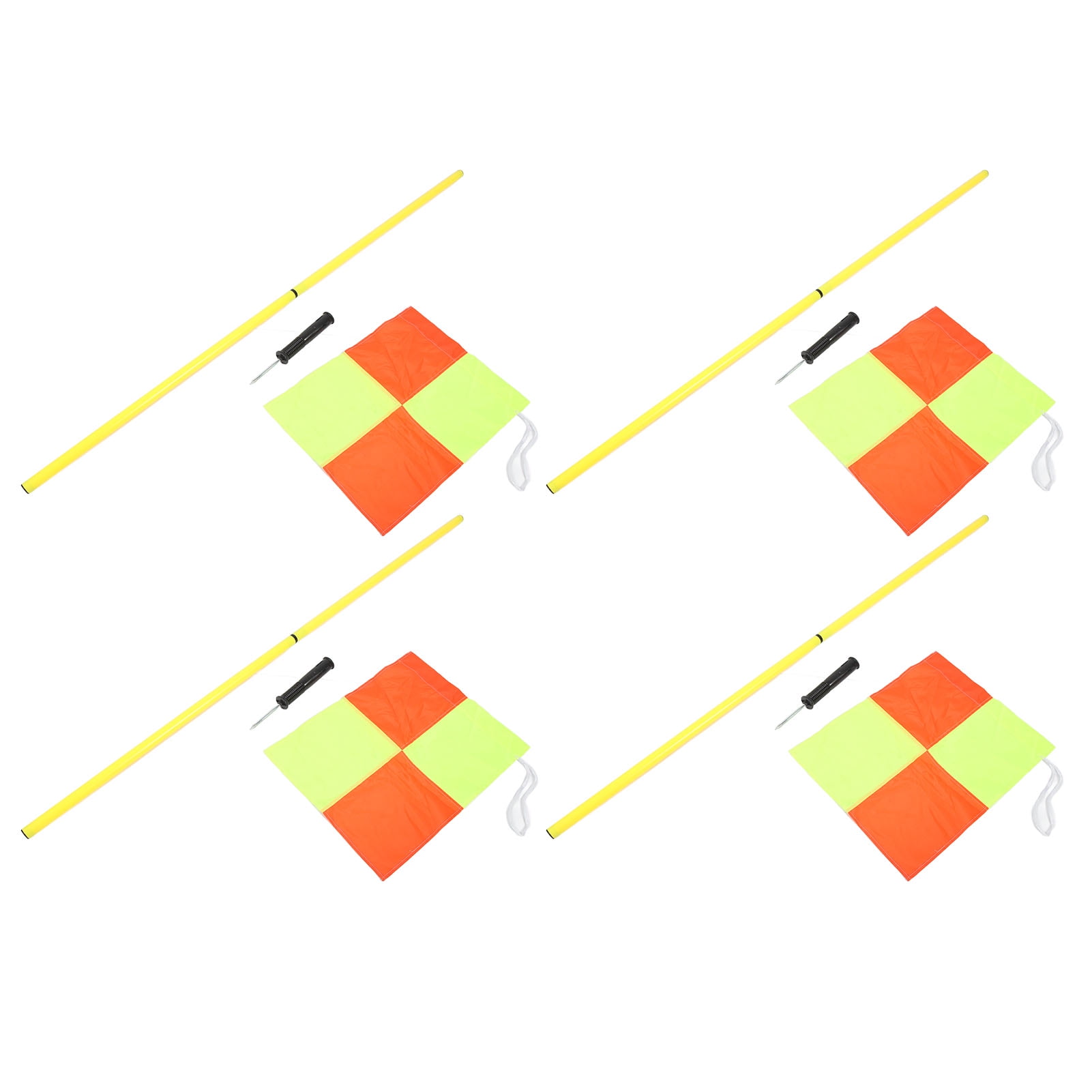 Corner Flags Set for Soccer Field with 4pcs Square 2 Section 1.5m Poles ...