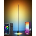 Corner Floor Lamp, Corner Lamp with App and Remote Control, 172 Light ...