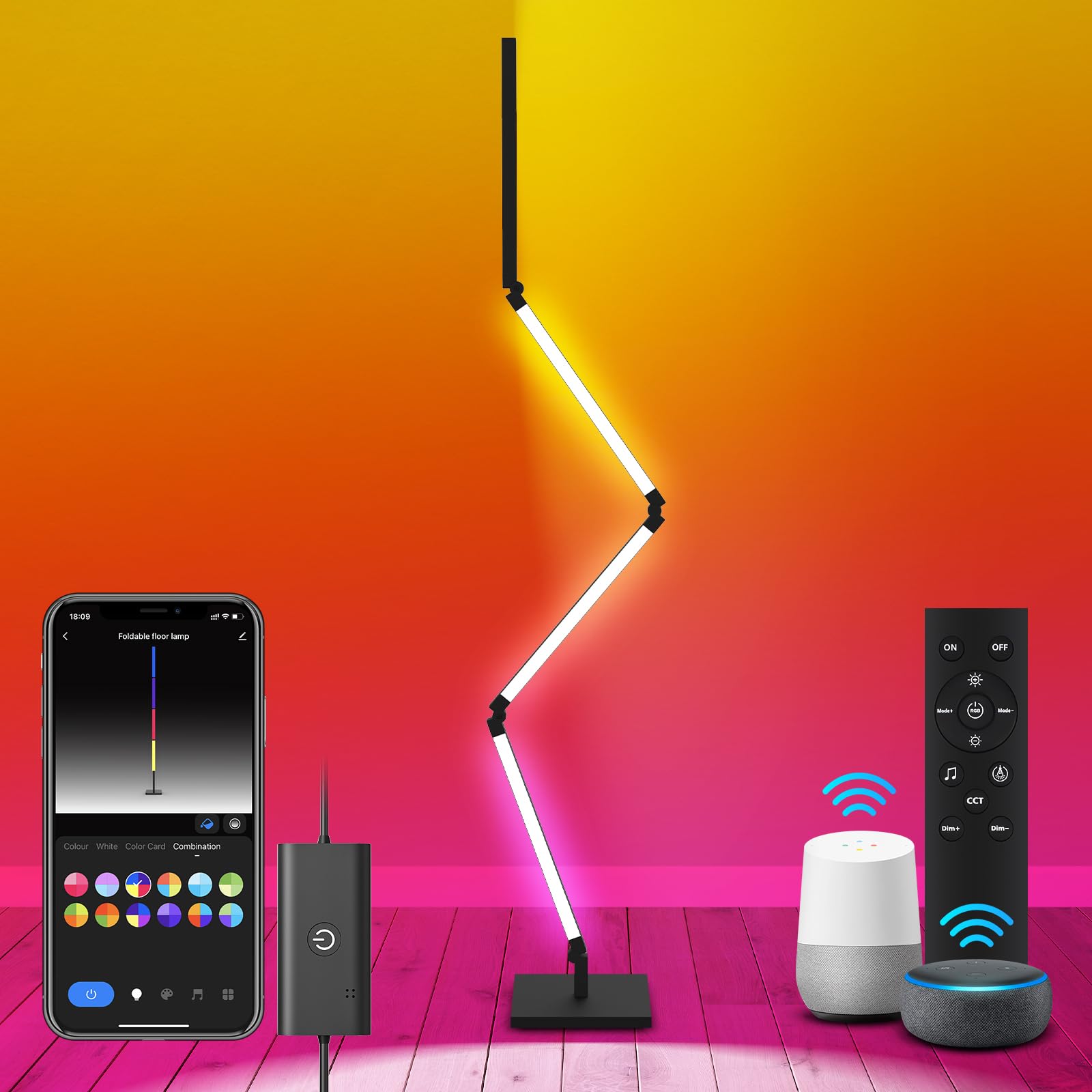 Prysm RGB Color Changing Floor Corner lamp - Walmart.com