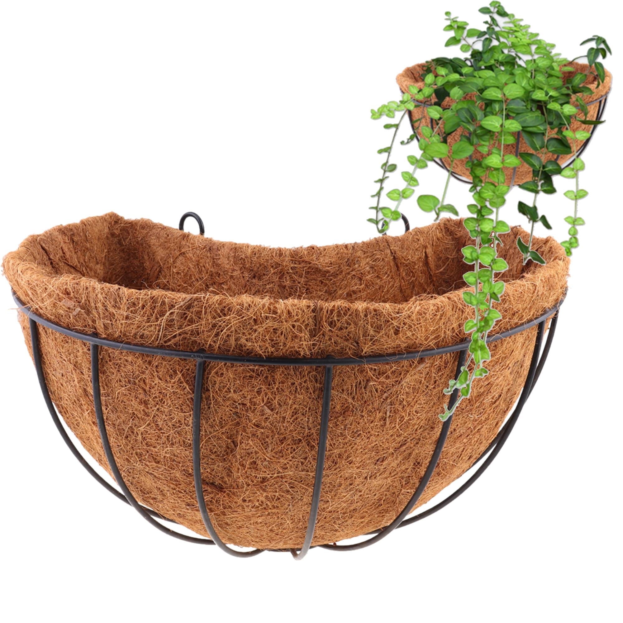 Corner Flower Pot,Corner Hanging Balcony Iron Art Coconut Palm Hanging ...