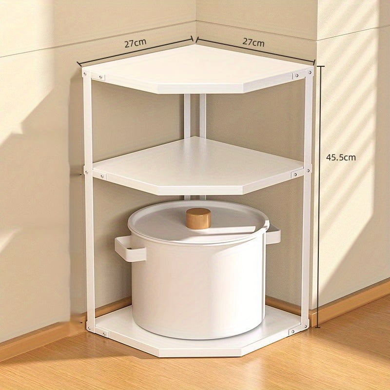 Corner Kitchen Cabinet Organizer Rack, 2/3-Tier Countertop Pantry ...