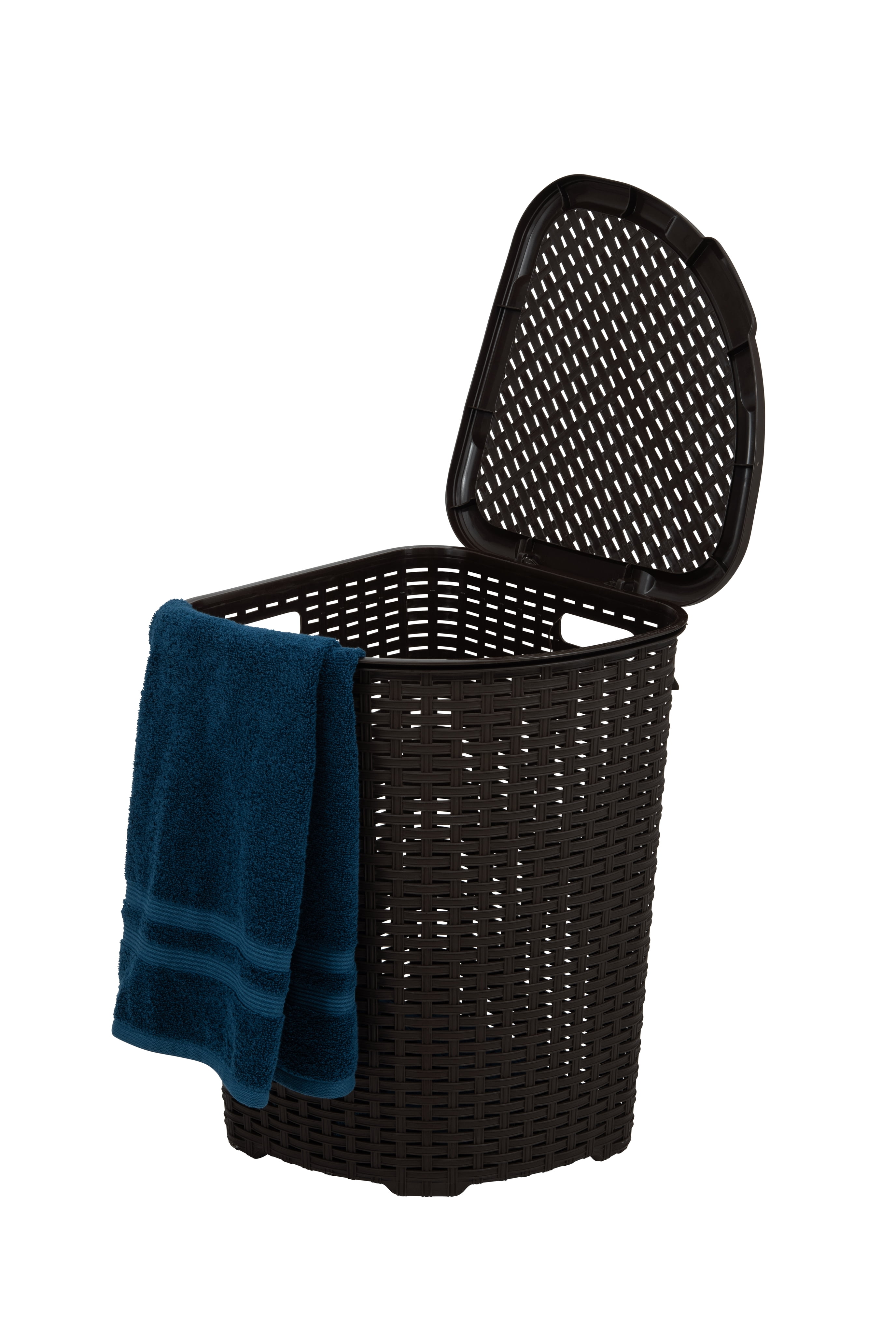 Superio Portable Wicker Laundry Hamper, Brown - Walmart.com