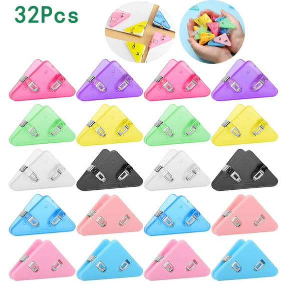 Corner Paper Clip,Triangle Book Page Corner Clips, Bookmark for Reading ...