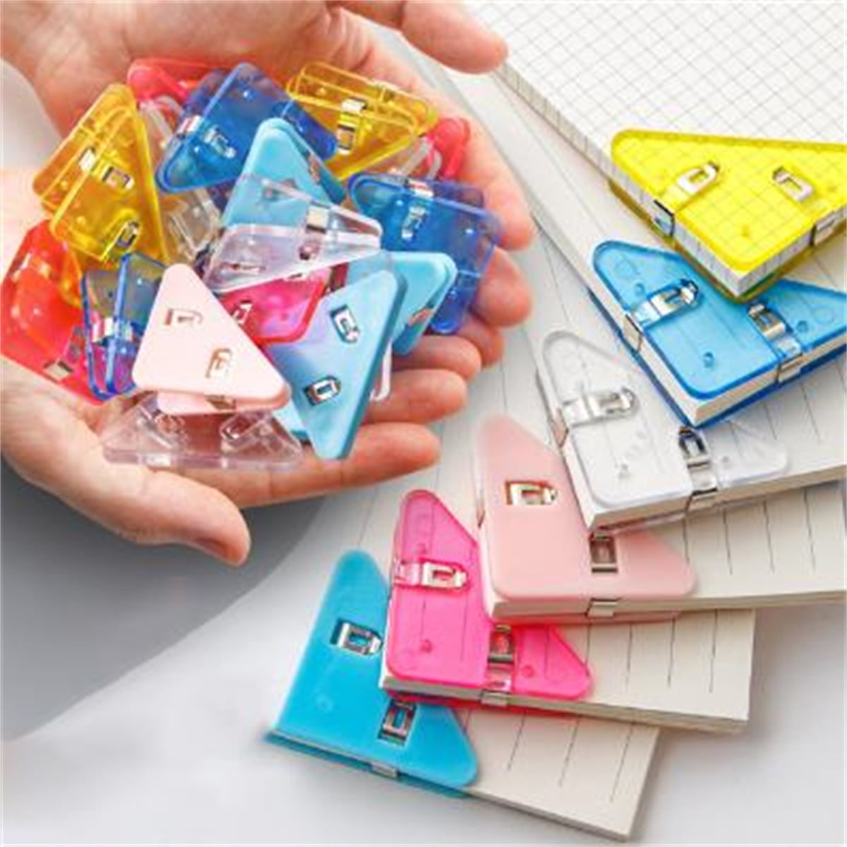 Corner Paper Clip,Triangle Book Page Corner Clips, Bookmark for ...