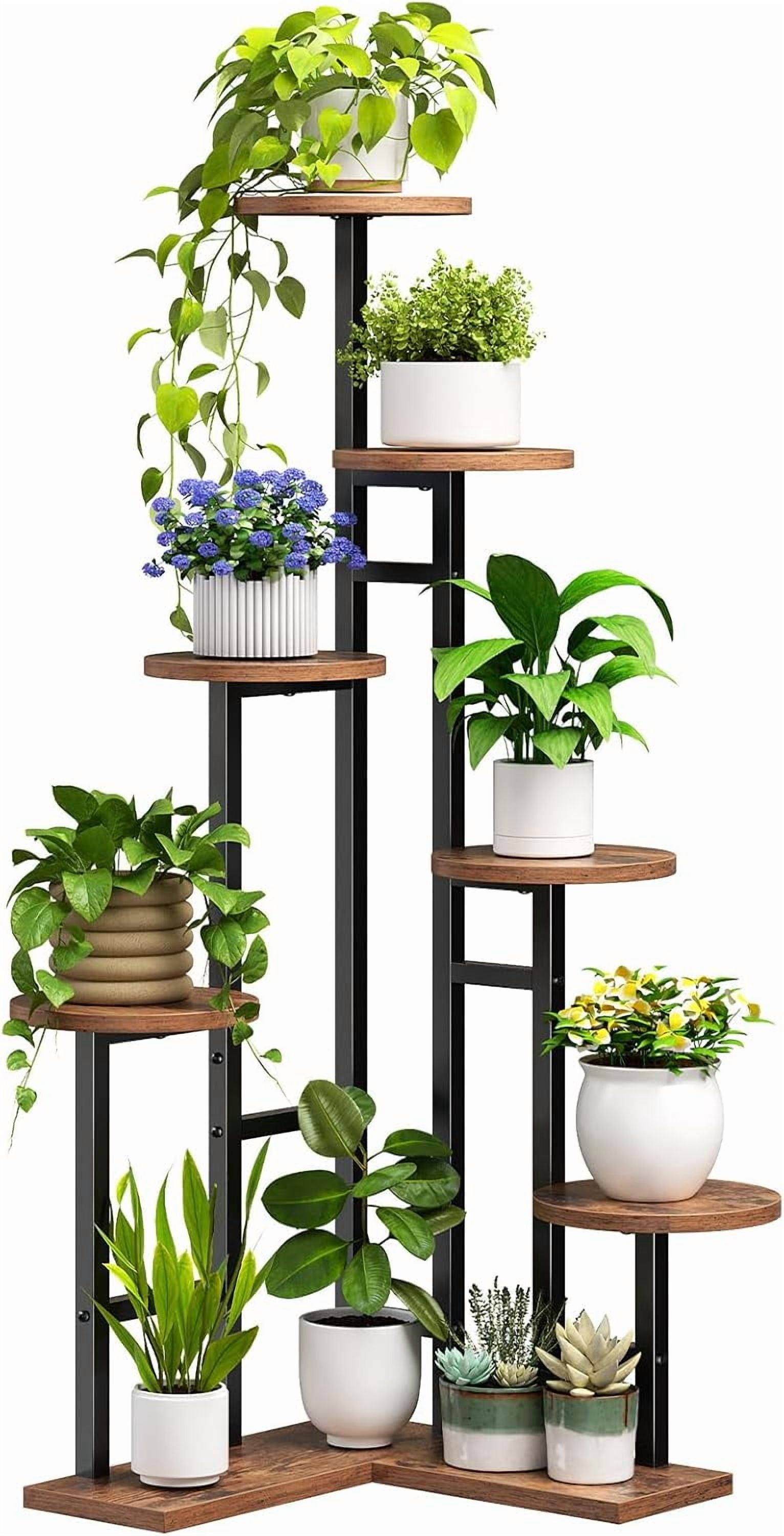 Corner Plant Stand Indoor, 7-Tier Plant Shelf for Multiple Indoor ...