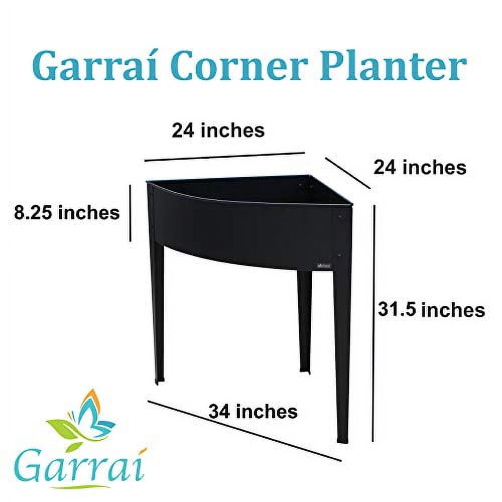Corner Planter Raised Garden Bed. Sturdy Metal Planter Stand for Flower ...