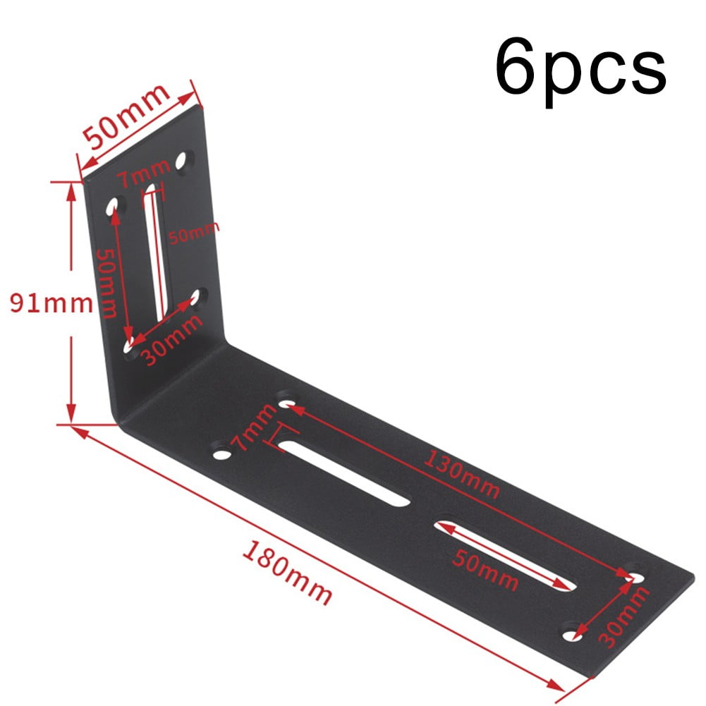 Corner Plate Bracket Set with 6 Thickened Steel Supports for Stability ...