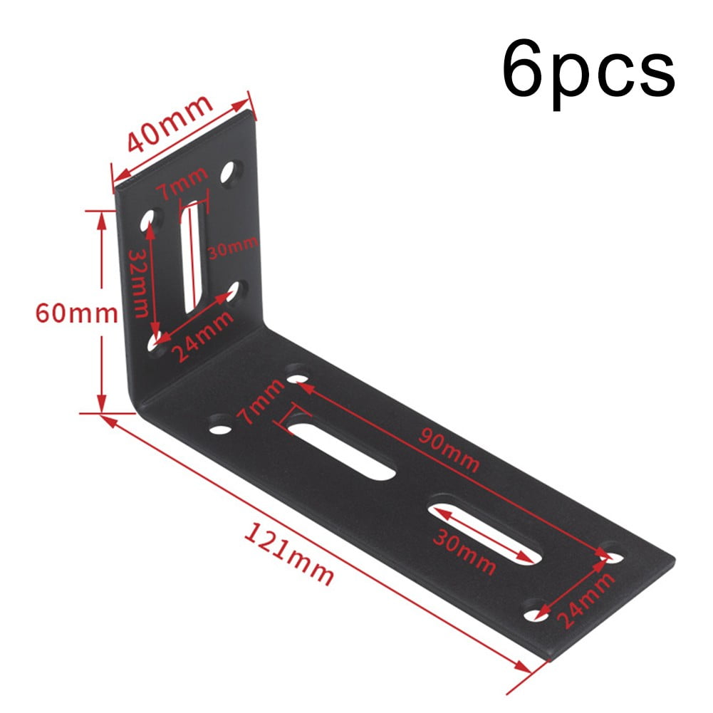 Corner Plate Bracket Set with 6 Thickened Steel Supports for Stability ...