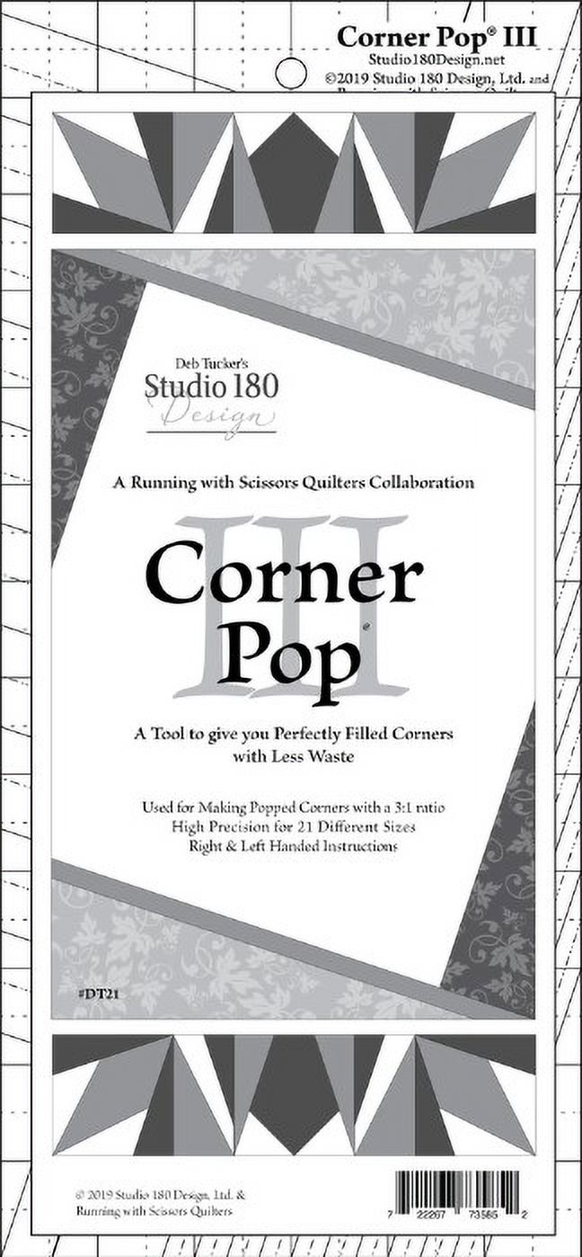 Corner Pop 3 Tool for Perfectly Filled Corners 6x13 Ruler Studio 180 ...