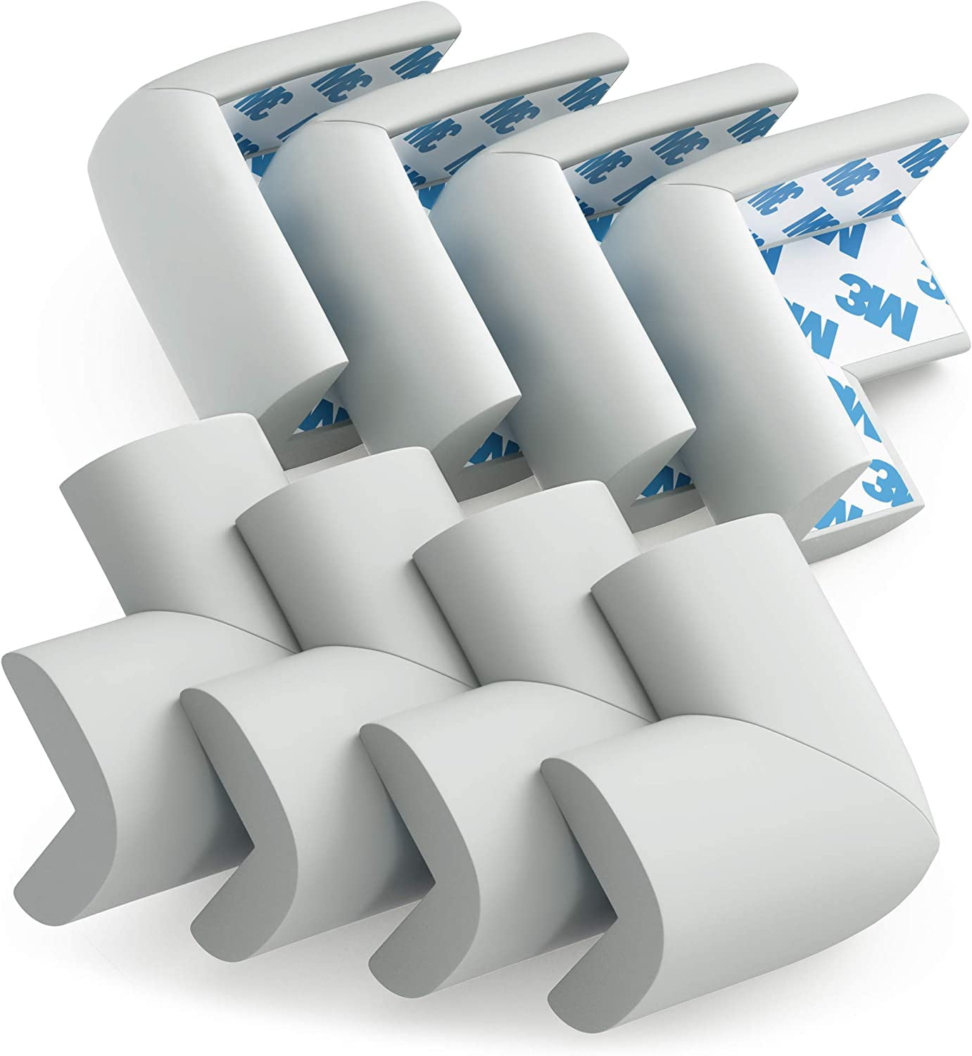 Corner Protector Baby - Baby Proof Corners and Edges, Pre-Taped, Gray ...