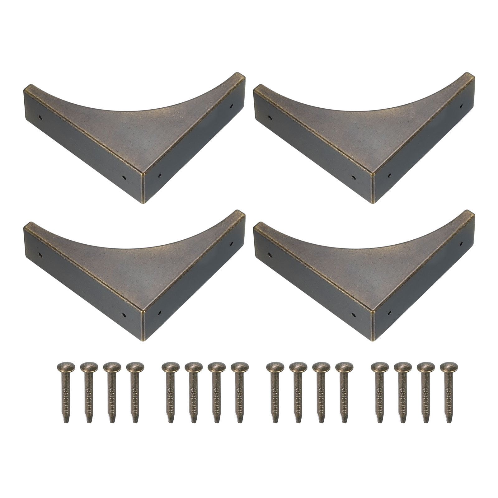 Corner Protectors, 4 Pack 2.56" - Metal Corner Protector, Brackets with ...