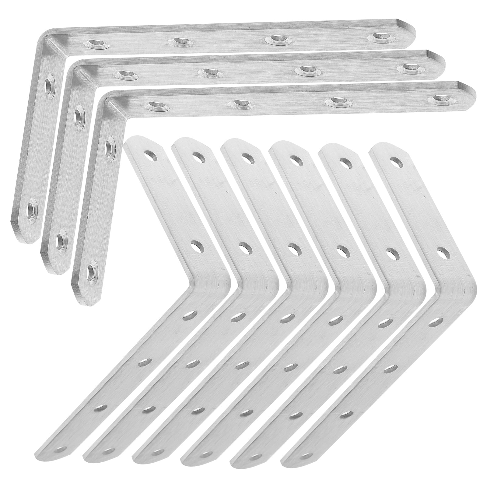 Corner Shelf Metal Shelves 10 Pcs Angle Brackets for Wood Braces ...