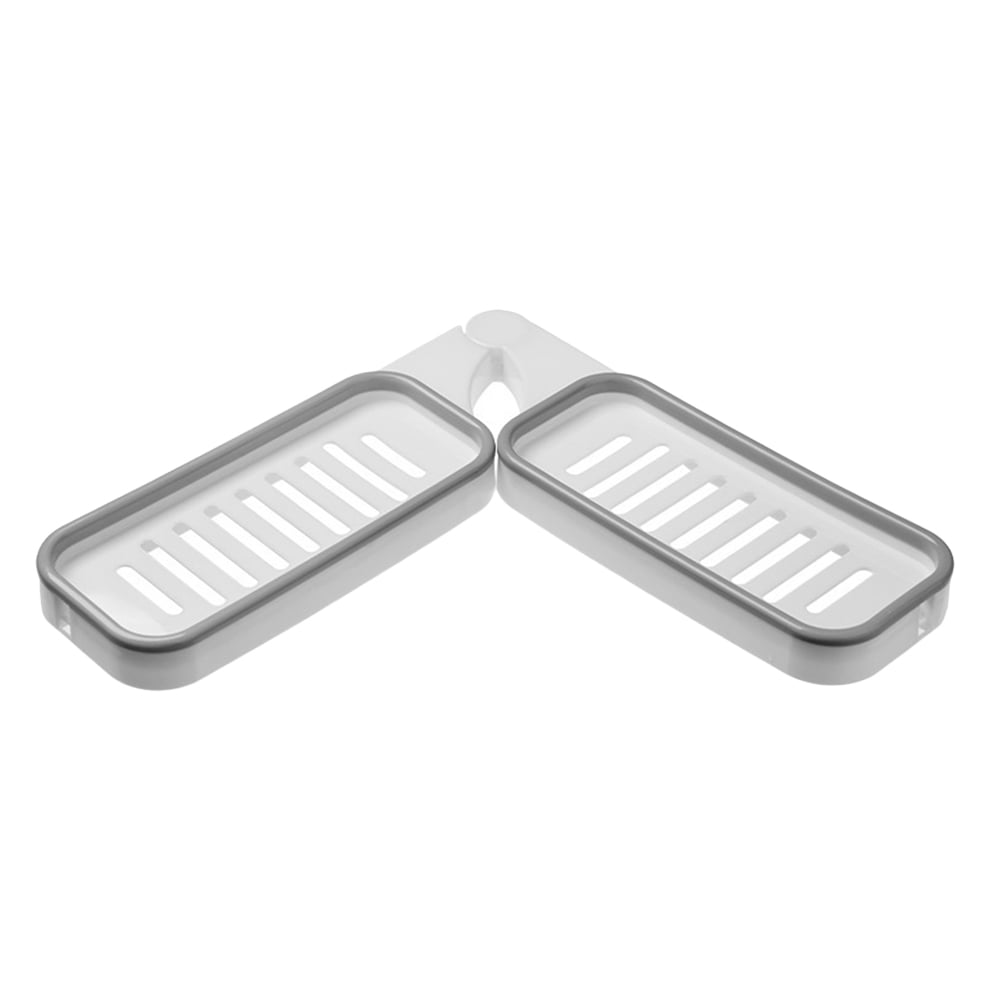 Corner Shelf Rotatable Storage Rack Shelves Shower Wall Draining ...