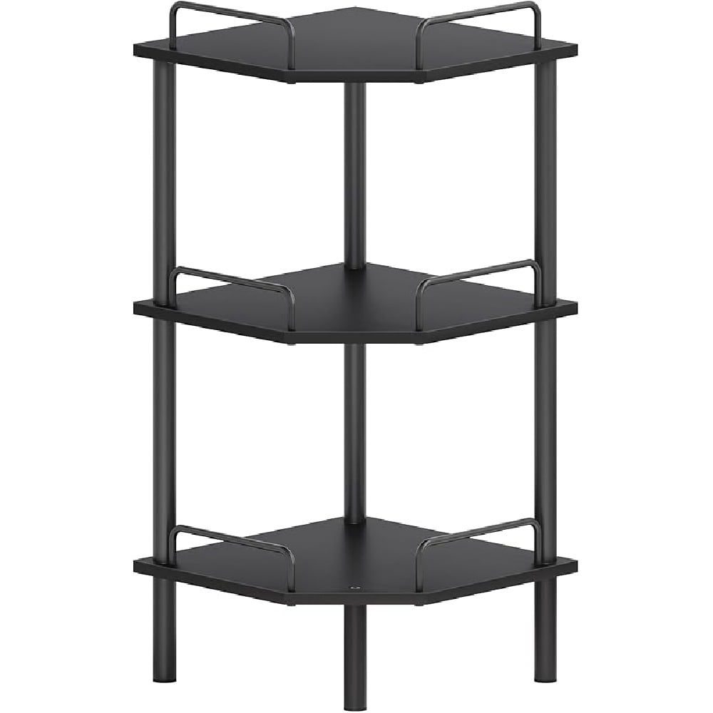 Corner Shelf Stand, 3 Tier Industrial Corner Shelves, Multipurpose ...