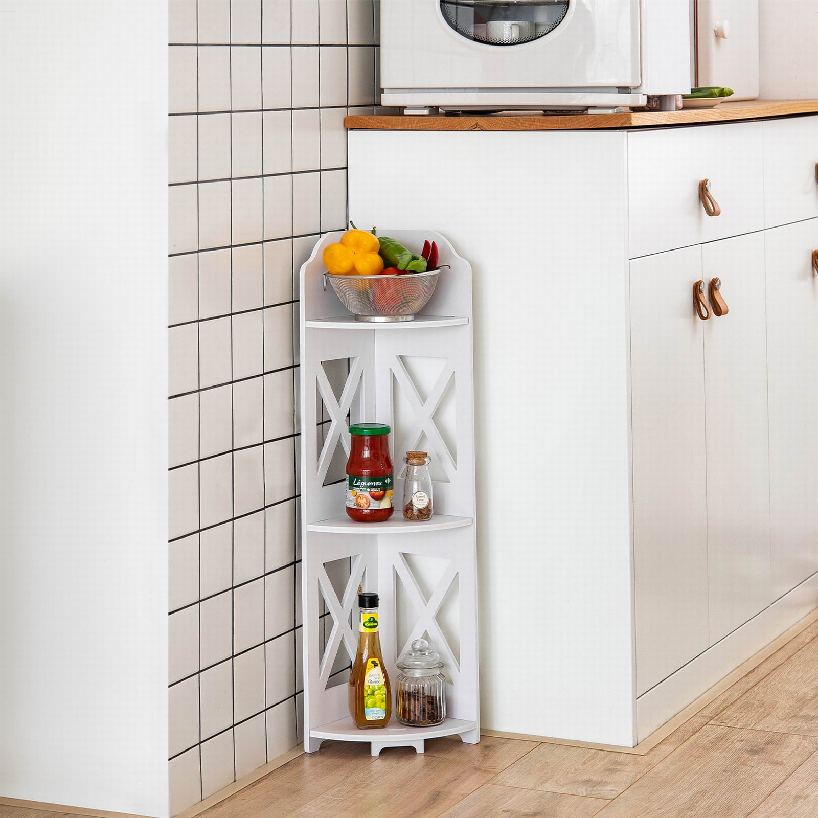 Corner Shelves,Corner Shelf Stand Great for Bathroom Storage Small ...