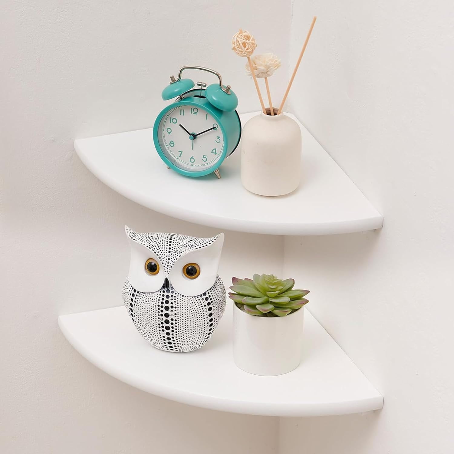 Corner Shelves Floating Corner Shelf Set of 3 Solid Oak Wood Corner ...