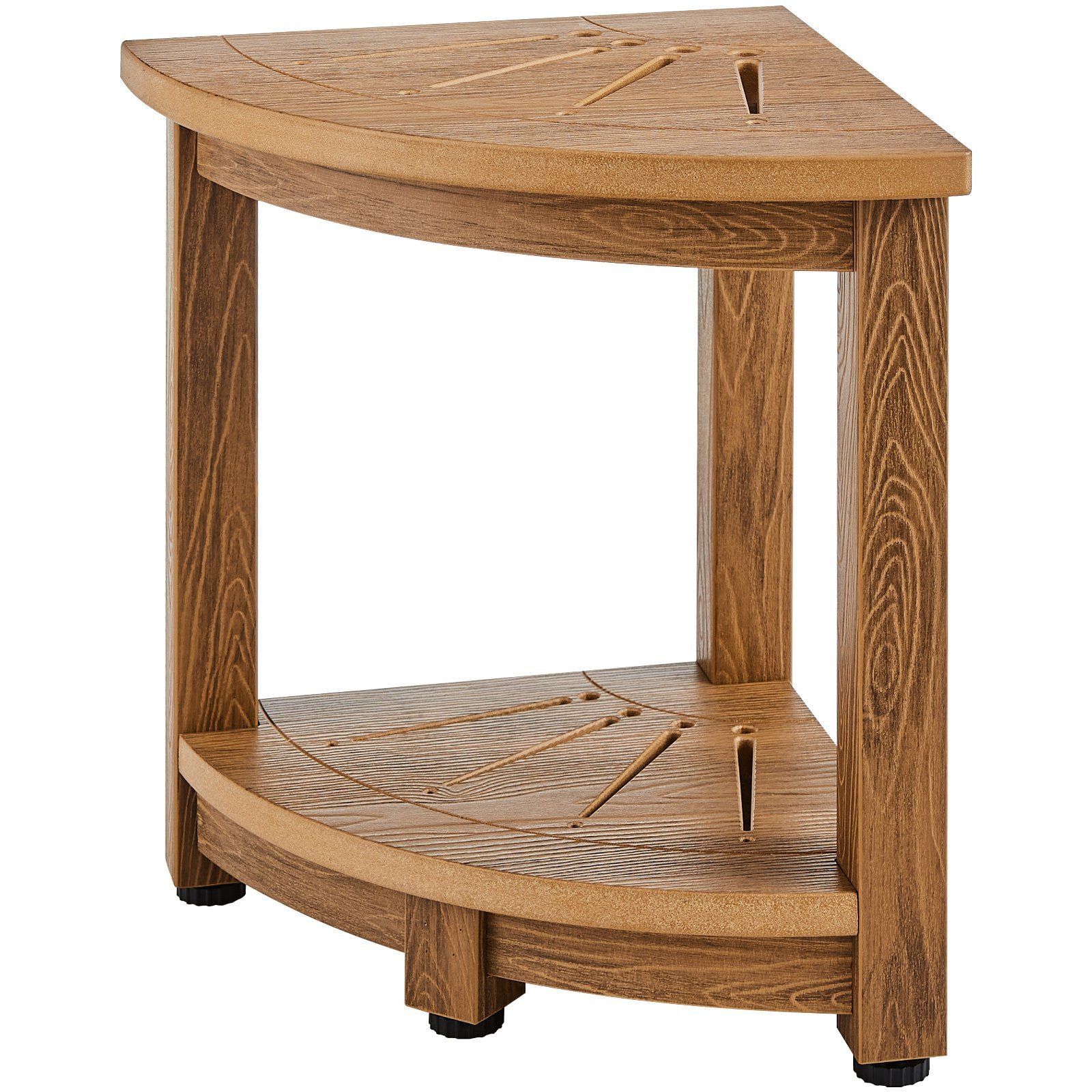 Corner Shower , 16.5" Height 12.8" , Faux Wood Grain Polystyrene, 350 ...