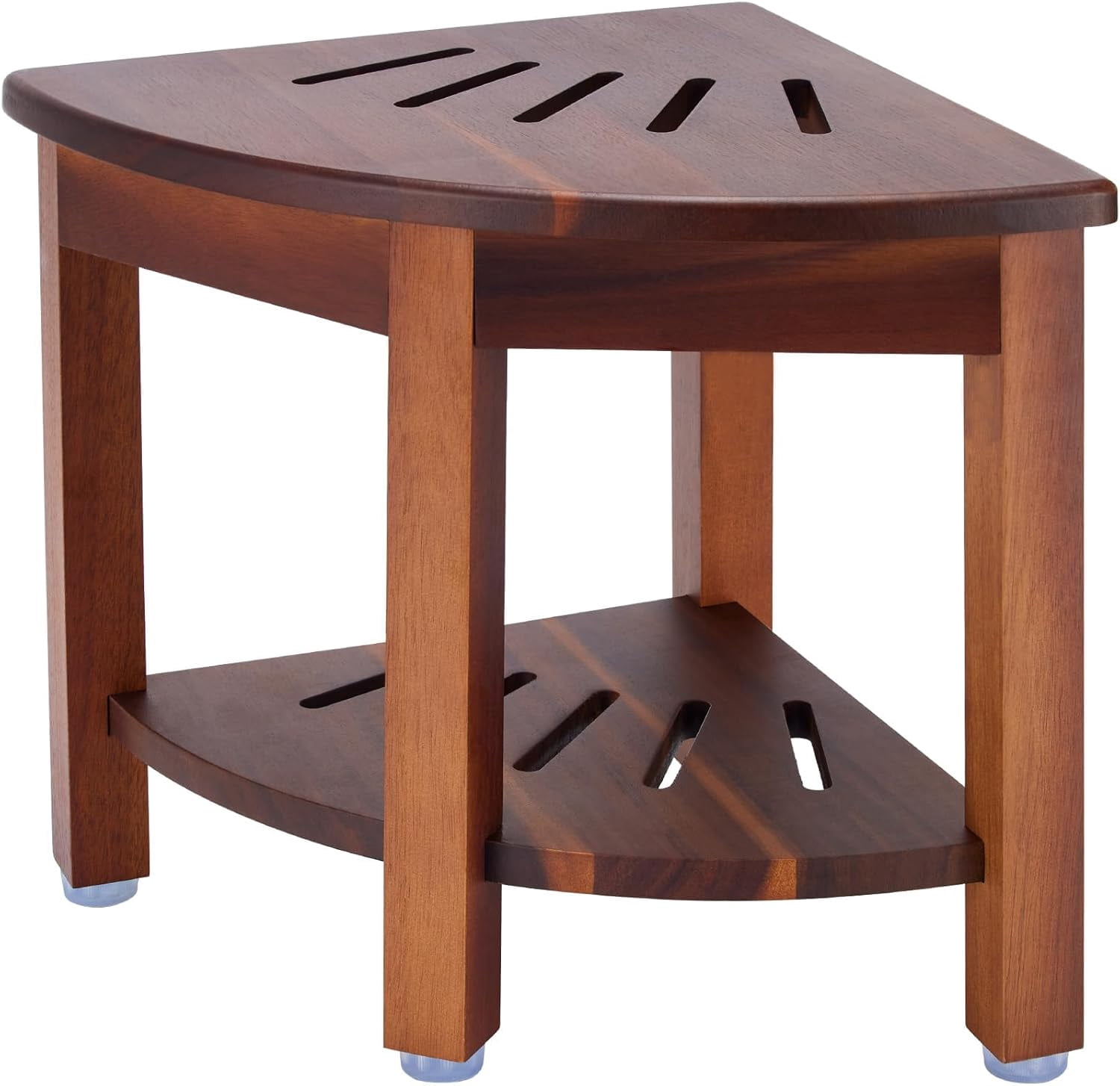 Corner Shower Bench with Shelf: Corner Shower Stool for Shaving Legs ...
