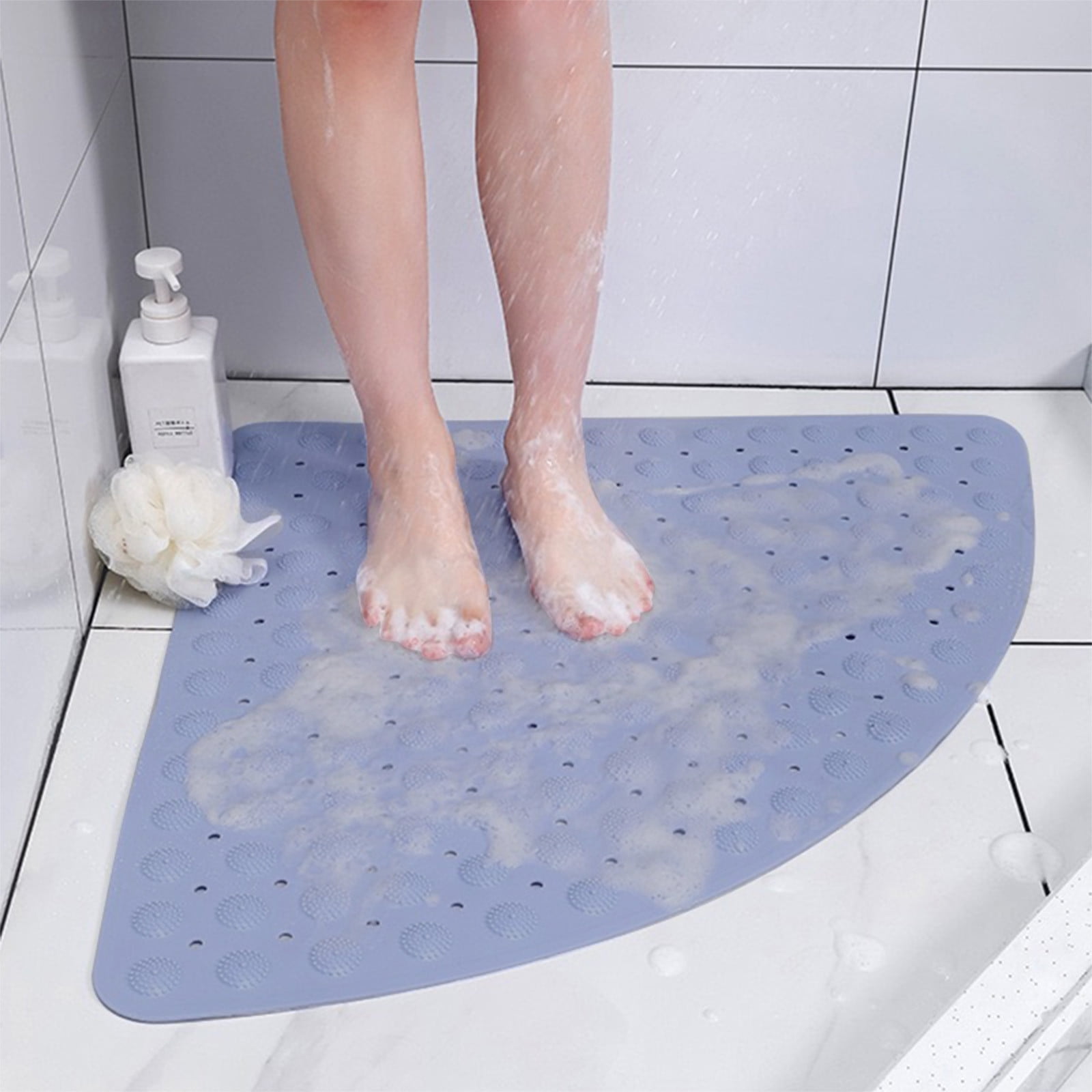 Corner Shower Mat Non Slip - 21 x 21 Inches Corner Shower Mats for ...