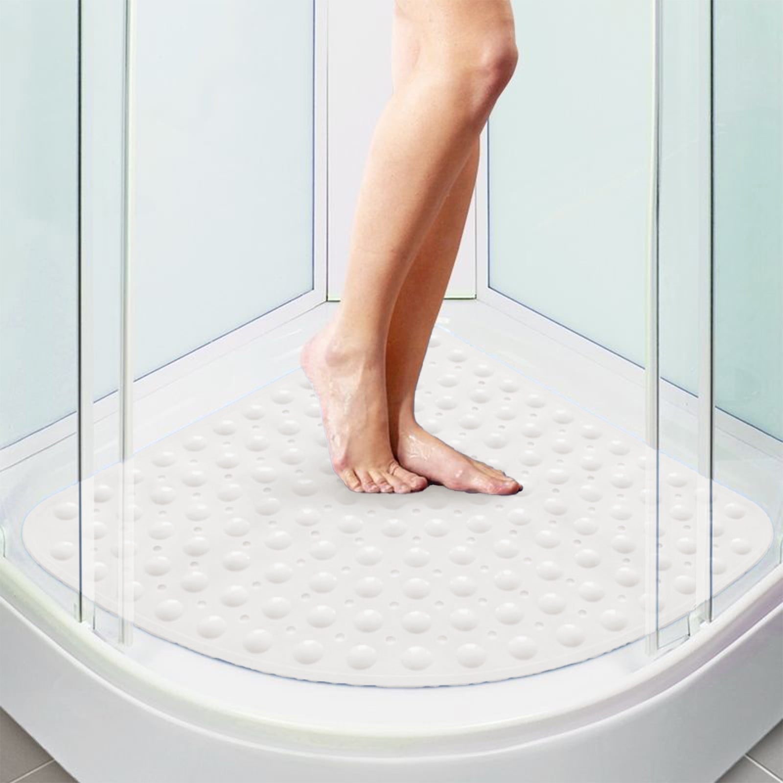 Corner Shower Mat Non Slip - 21 x 21 Inches Corner Shower Mats for ...