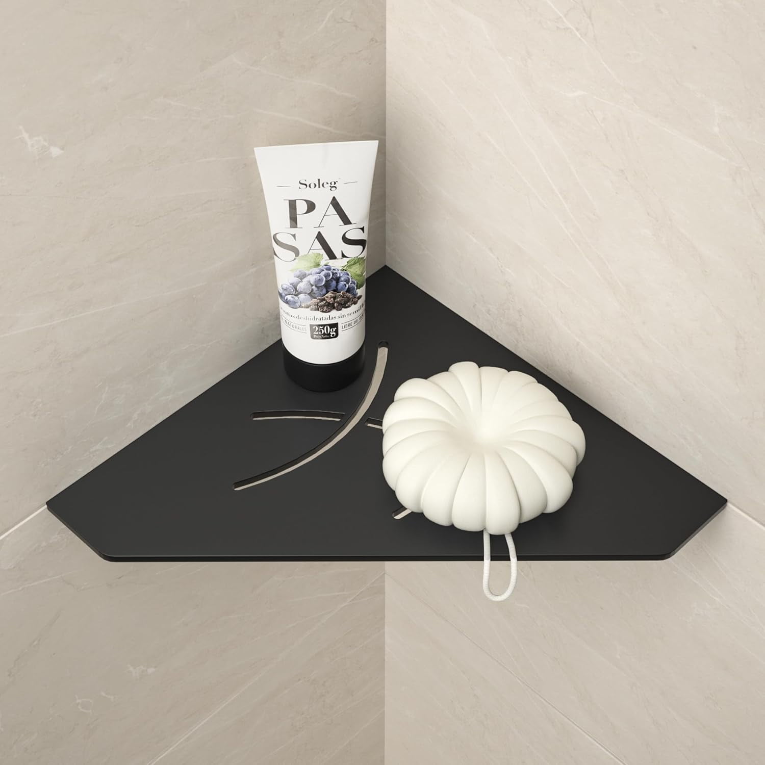 Corner Shower Shelf 10" Matte Black 304 Stainless Steel Pentagonal ...