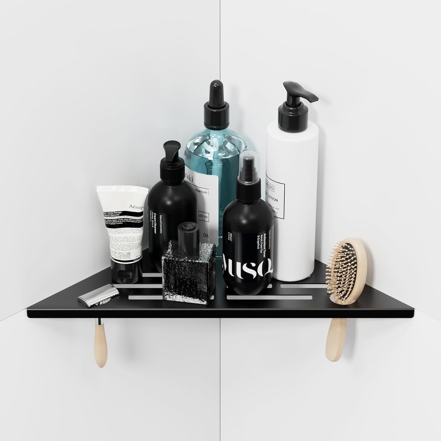 Corner Shower Shelf, SUS304 Shower Shelves, Slot Design Recessed Corner ...