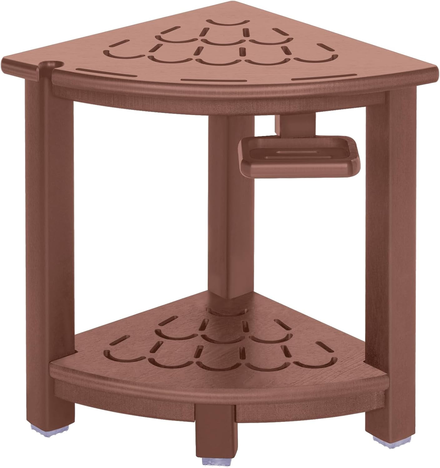 Corner Shower Stool, HDPE Shower Bench for Inside Shower, Small Shower ...