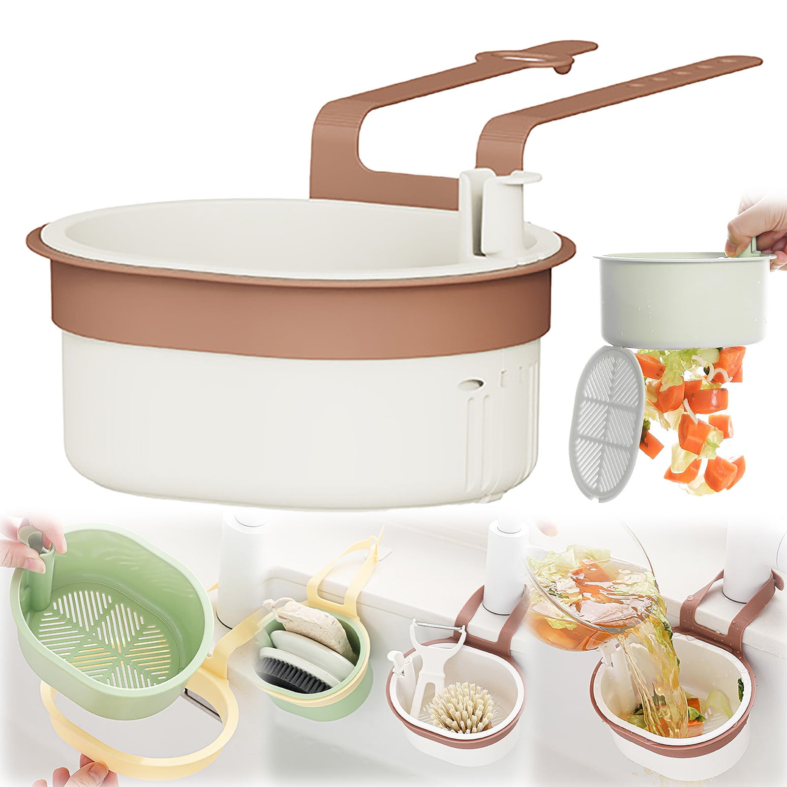 Corner Sink Strainer | Suction Cup Sink Corner Rack | Sinks Trash Food ...