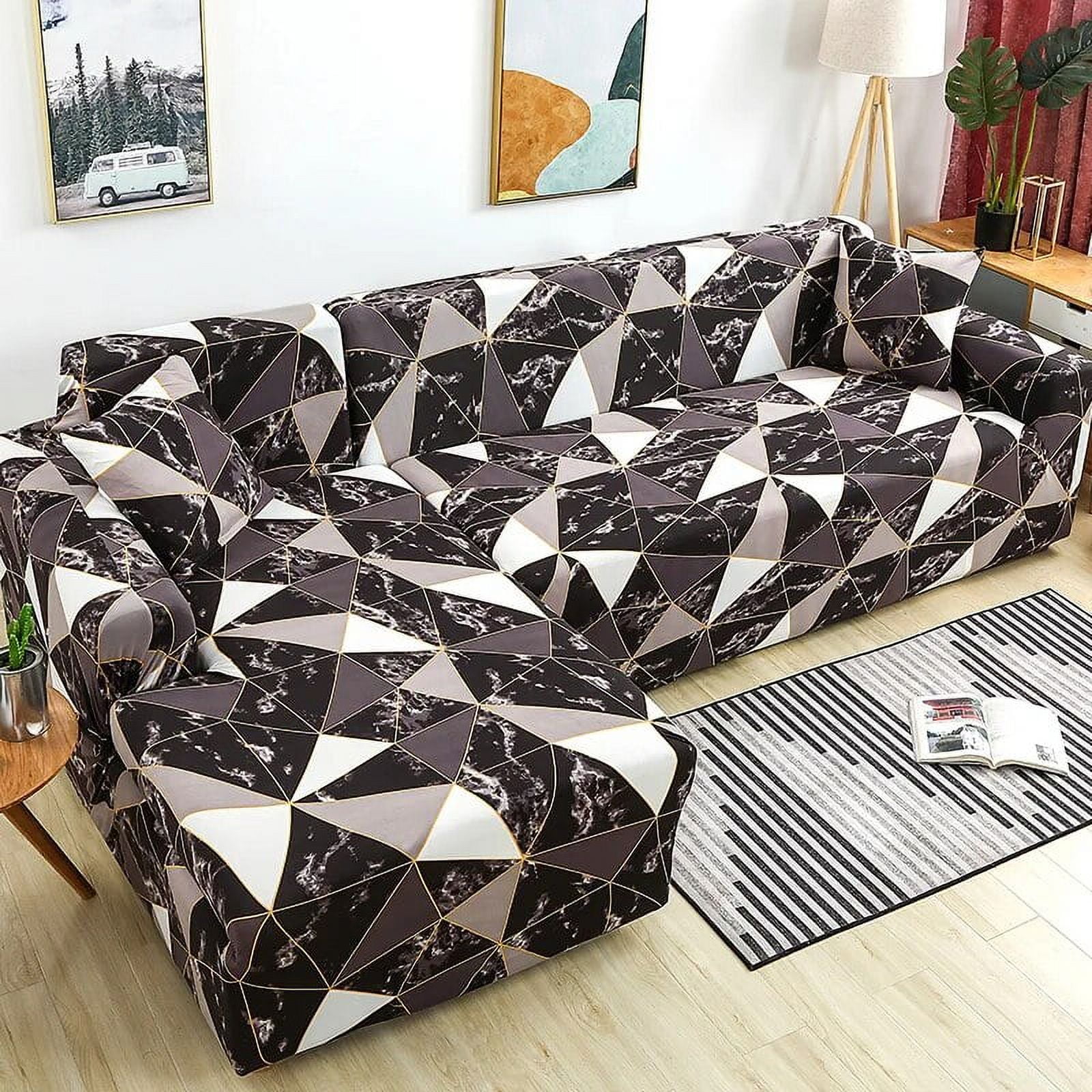 Corner Sofa Covers for Living Room Elastic Slipcovers Cushion Cover ...