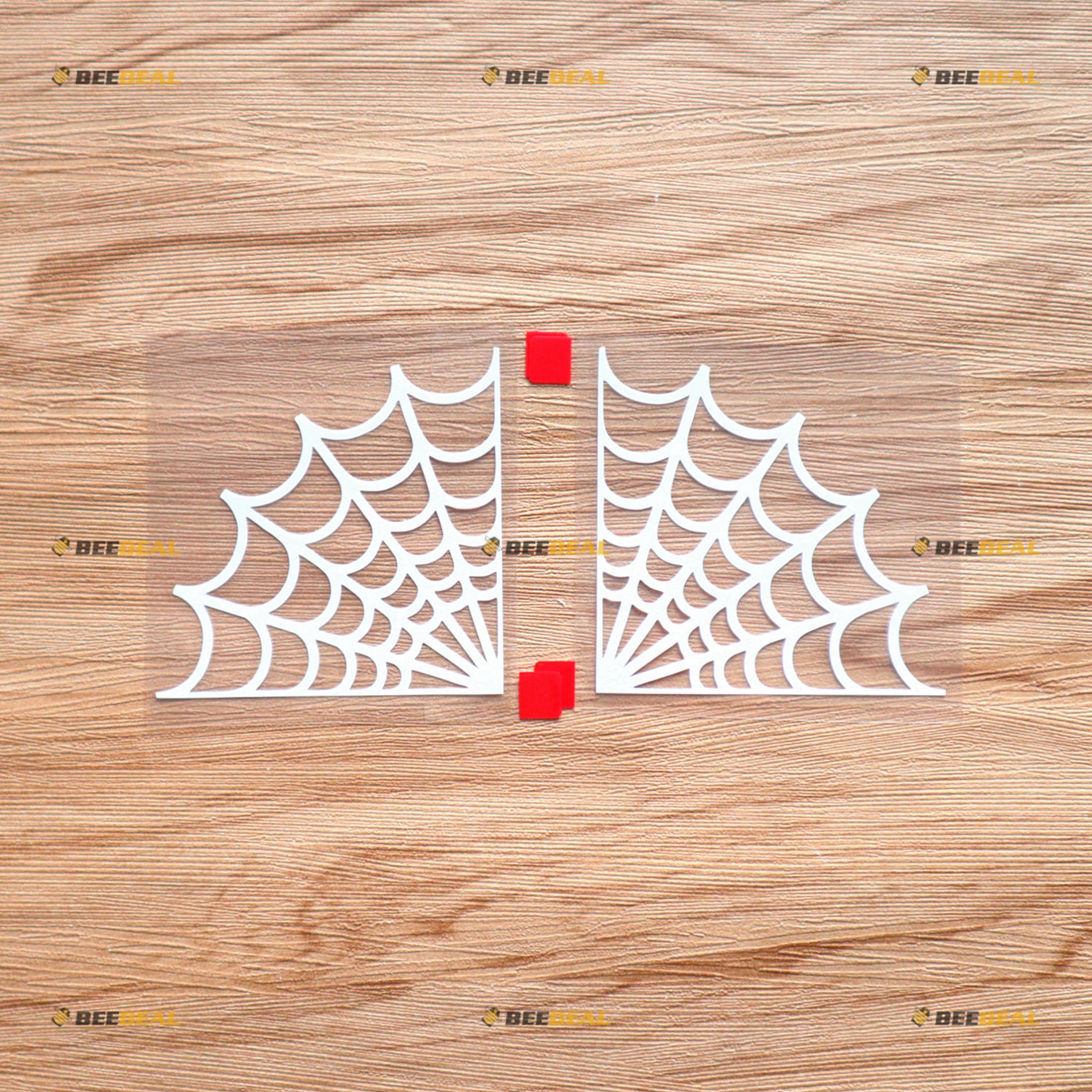 Corner Spider Web Cobweb Decal Vinyl Sticker - Mirror Images Reversed ...