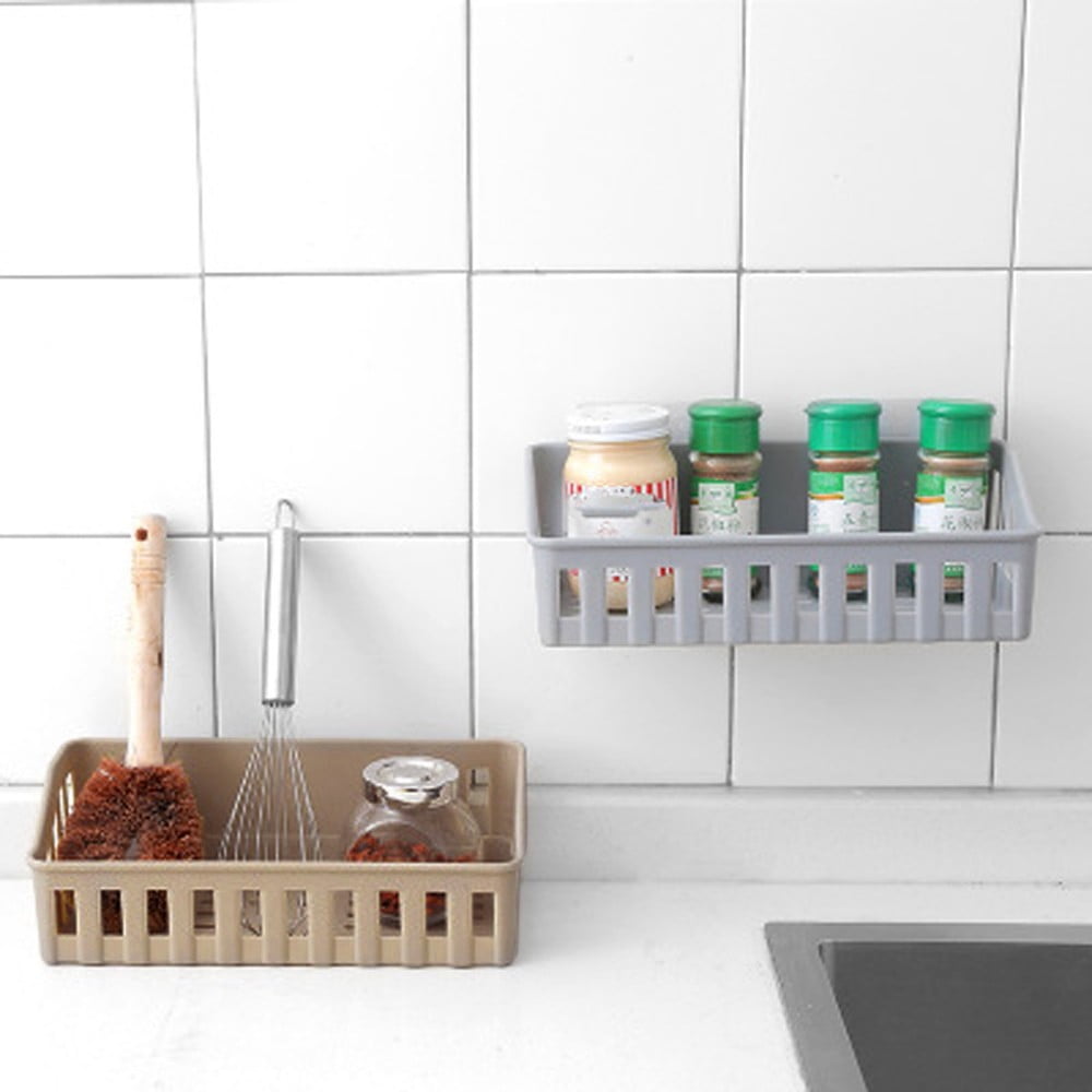 Corner Storage Rack Basket Hanging Wall Organizer Kitchen Bathroom ...