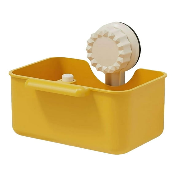 Corner Strainer Suction Cup Drainer Basket - Automatic Dumping Kitchen ...