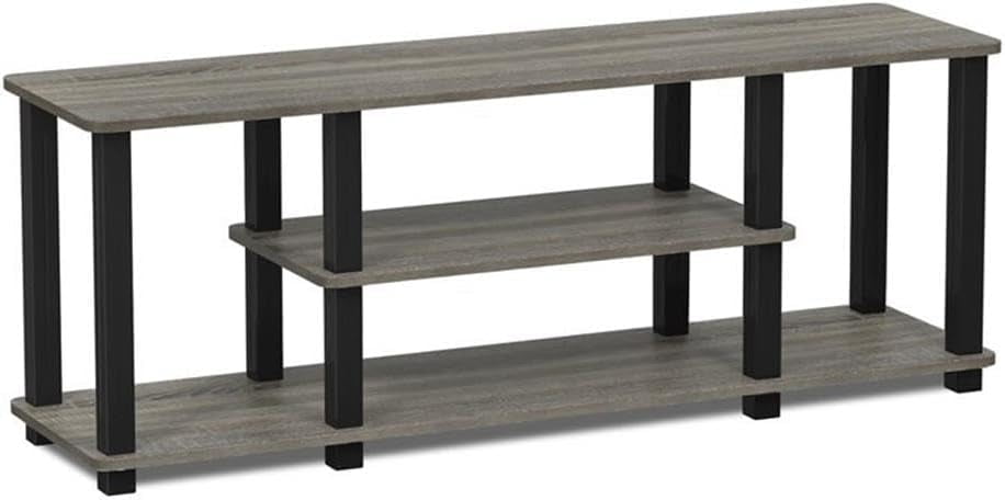 Corner TV Stand for TVs up to 65”, TV Console Table with 2 AC Outlets ...