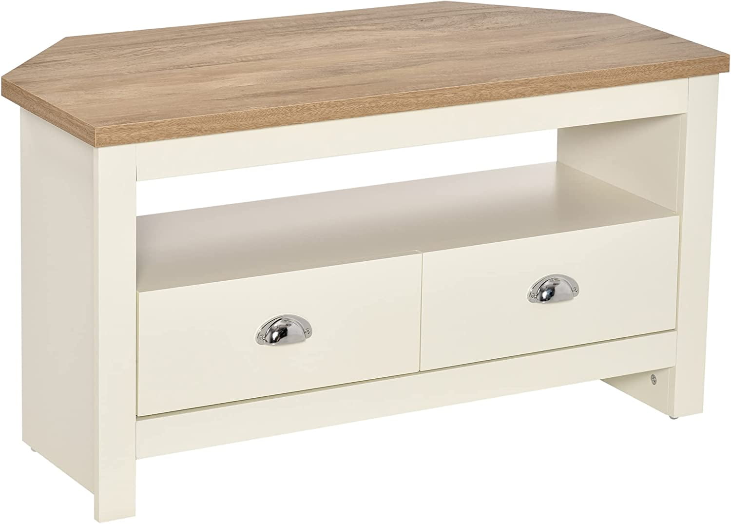 Corner TV Stand Up to 50", Entertainment Center TV Console Table with ...