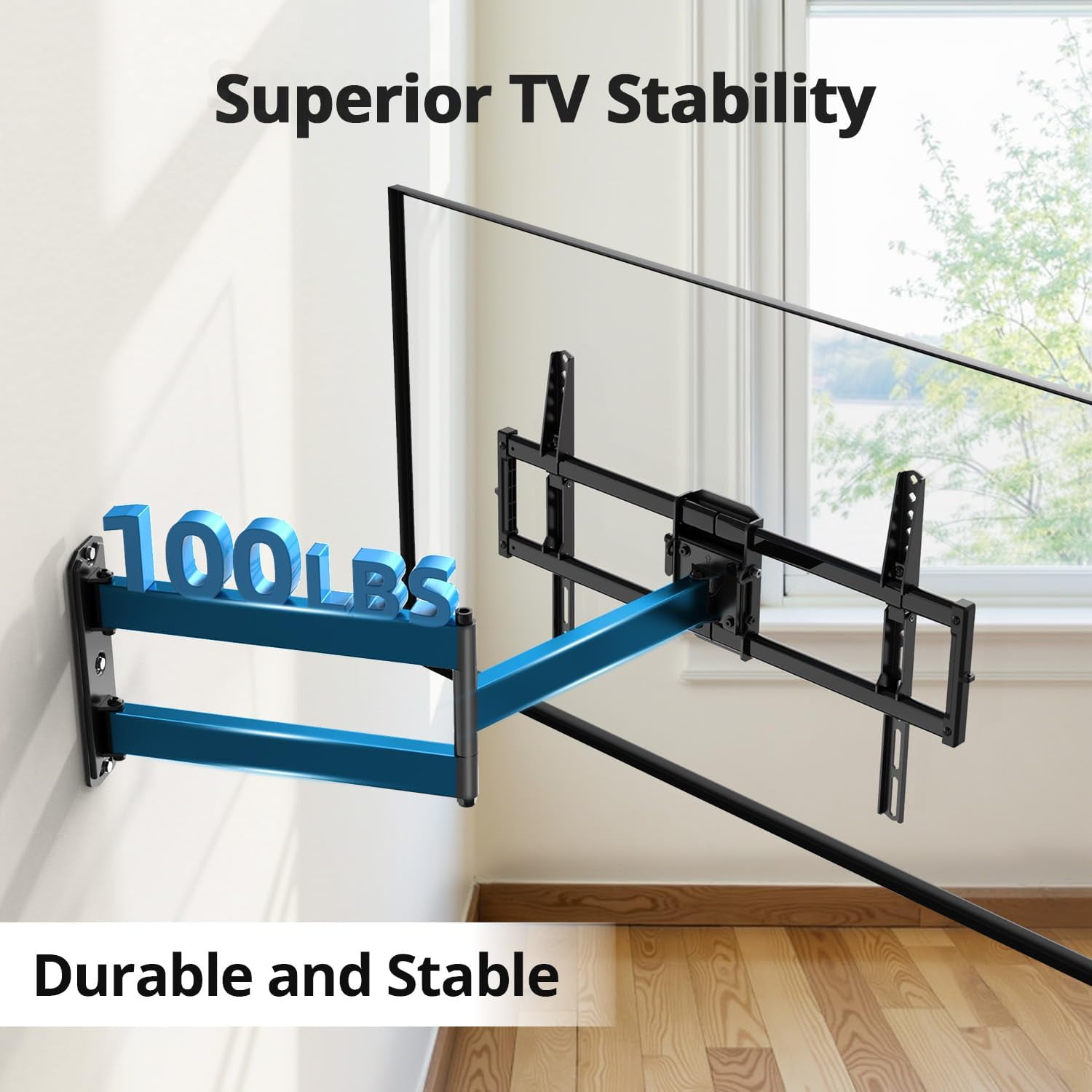 Corner TV Wall Mount Long Arm TV Mount Bracket for 37-84 Inch TVs ...