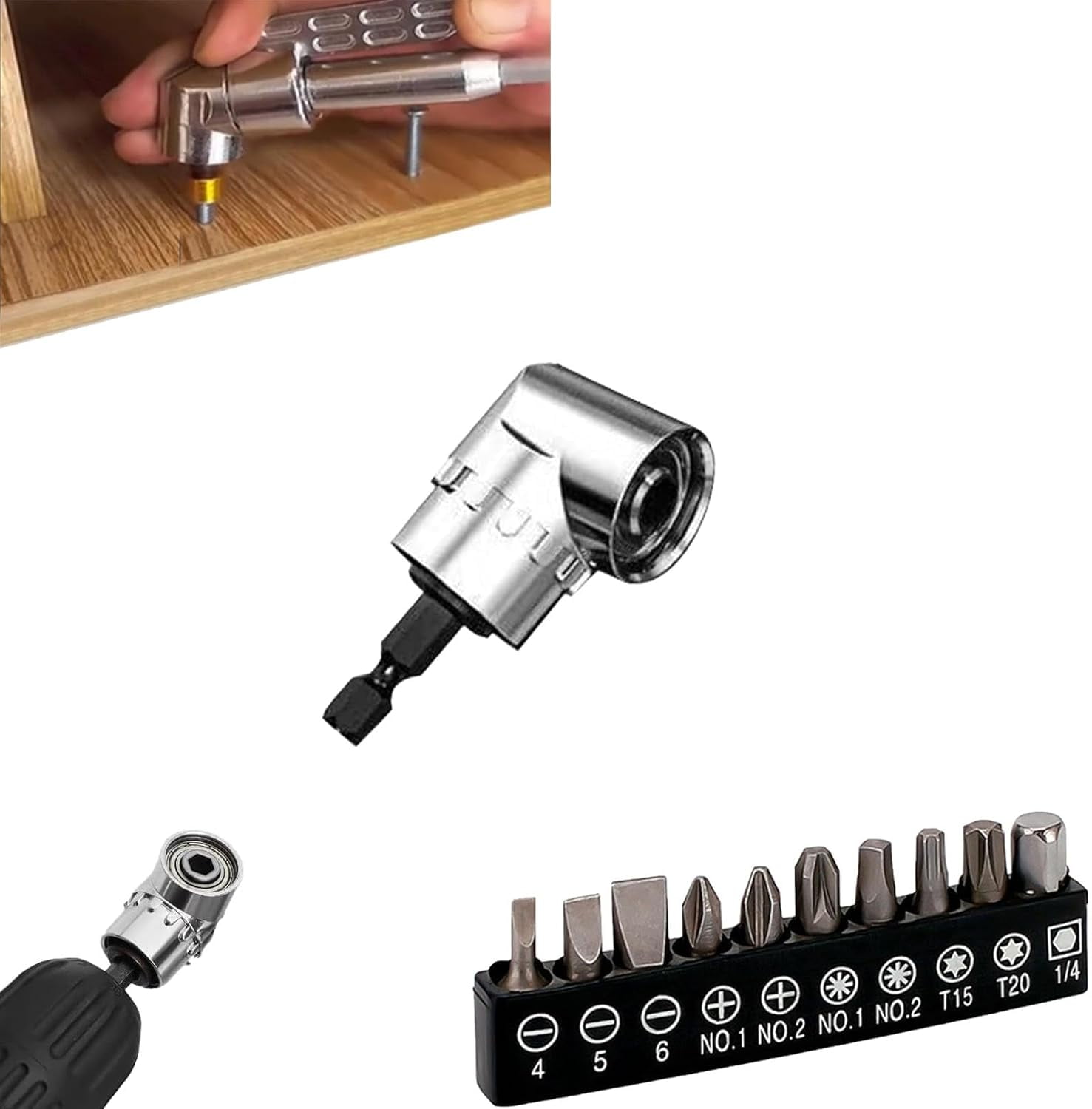 Corner Tool Screw Hub with Multi-Function Bend Screwdriver Bit ...
