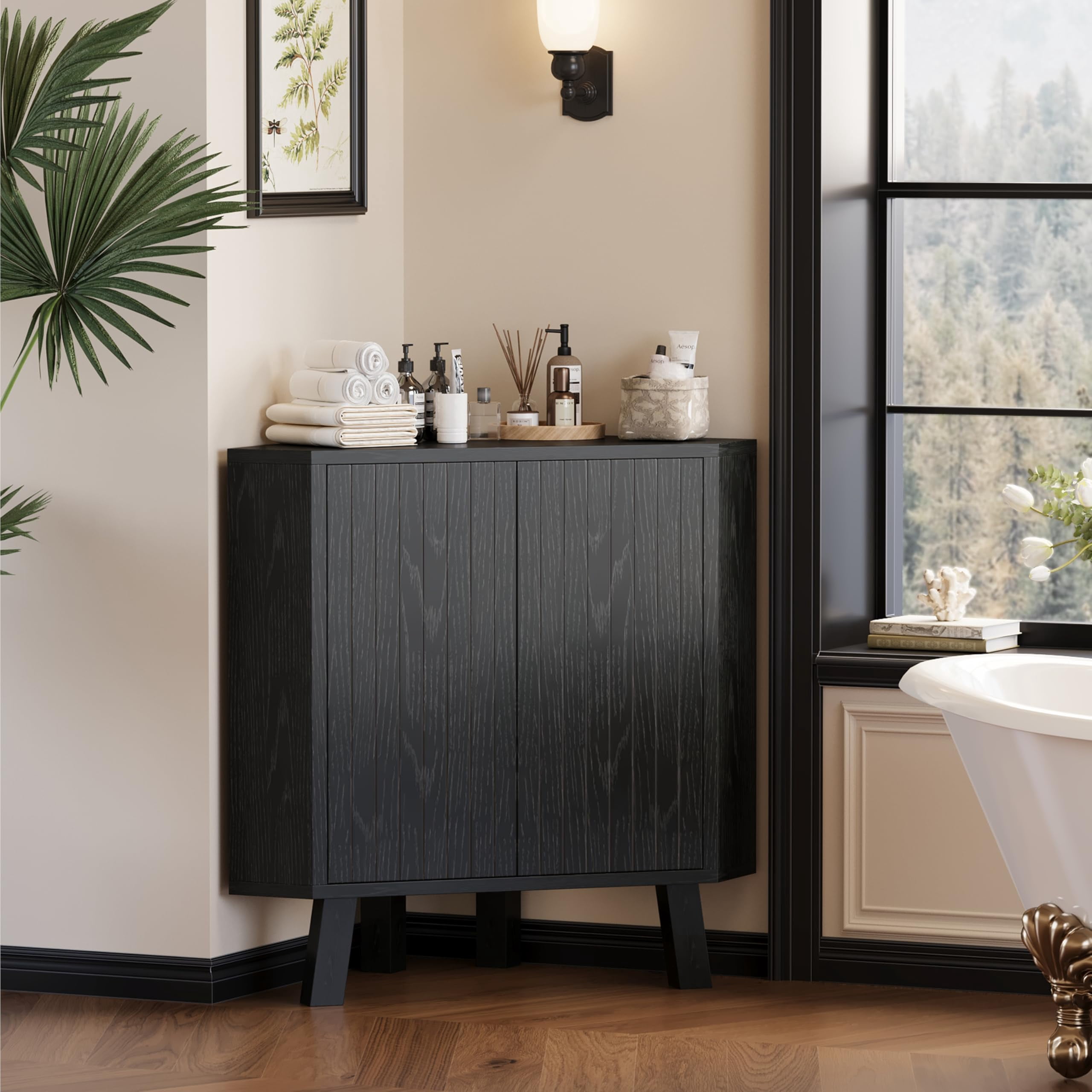 Corner cabinet, sideboard, chest of drawers, kitchen cabinet, storage ...