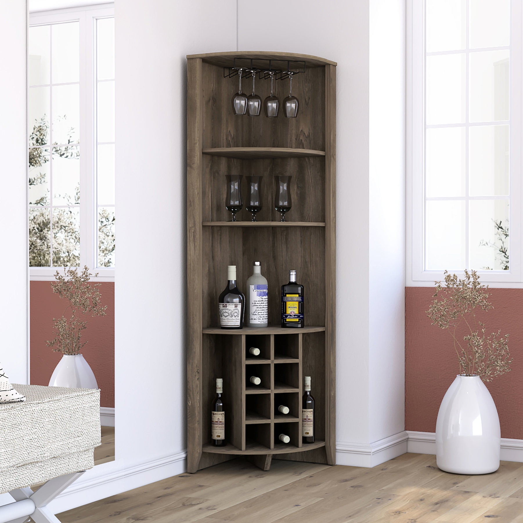 Corner design & multi - level storage - Hallway corners, utilize space ...