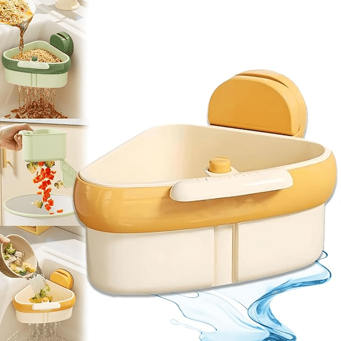 Corner sink strainer-Food waste catcher for sink, 2025 New Upgraded ...