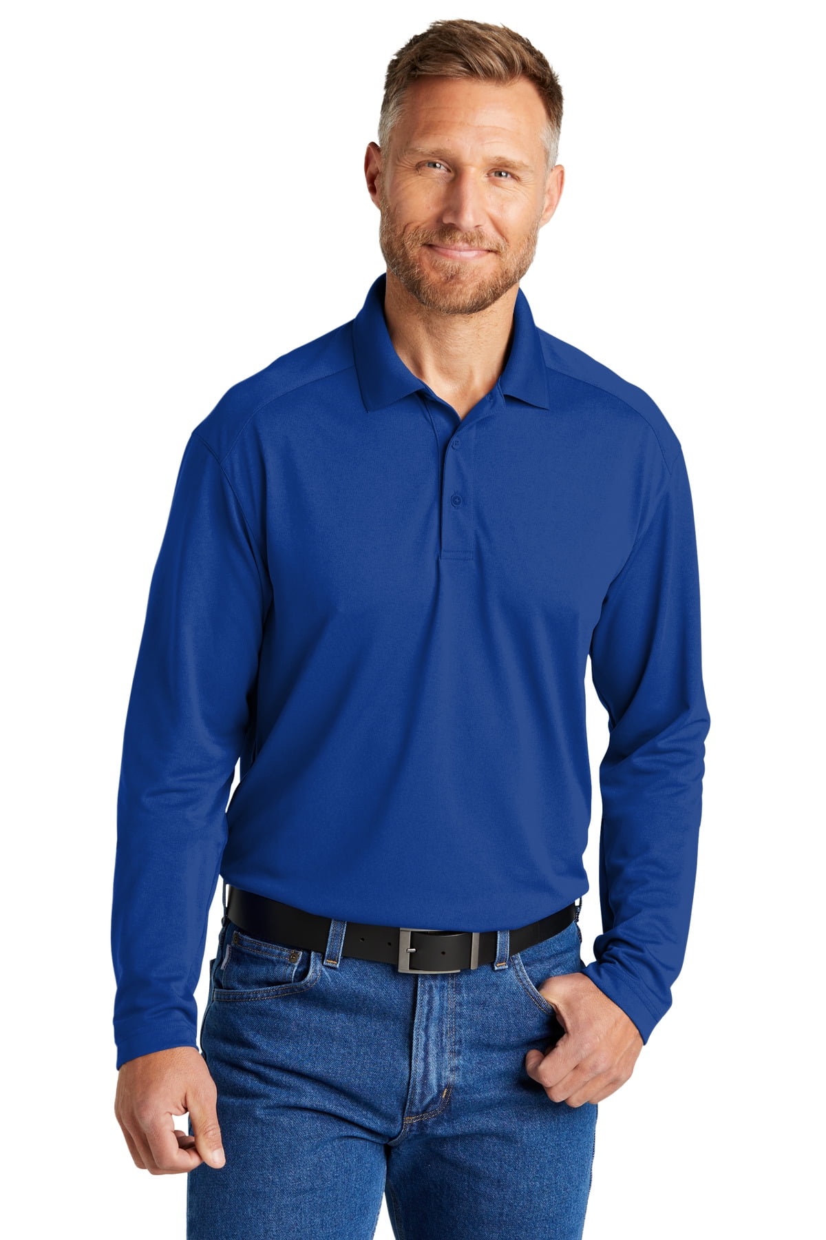 CornerStone ® Select Lightweight Snag-Proof Long Sleeve Polo CS418LS ...